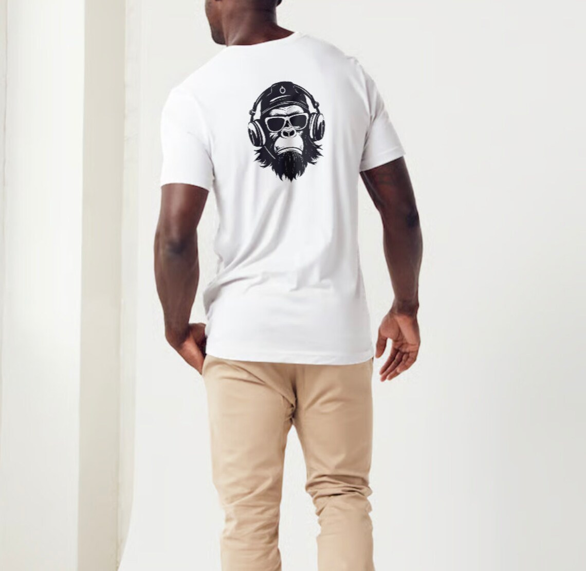 Gorilla Svg, DJ Gorilla Png, Cutfile Cricut Silhouette Gorilla Clipart ...