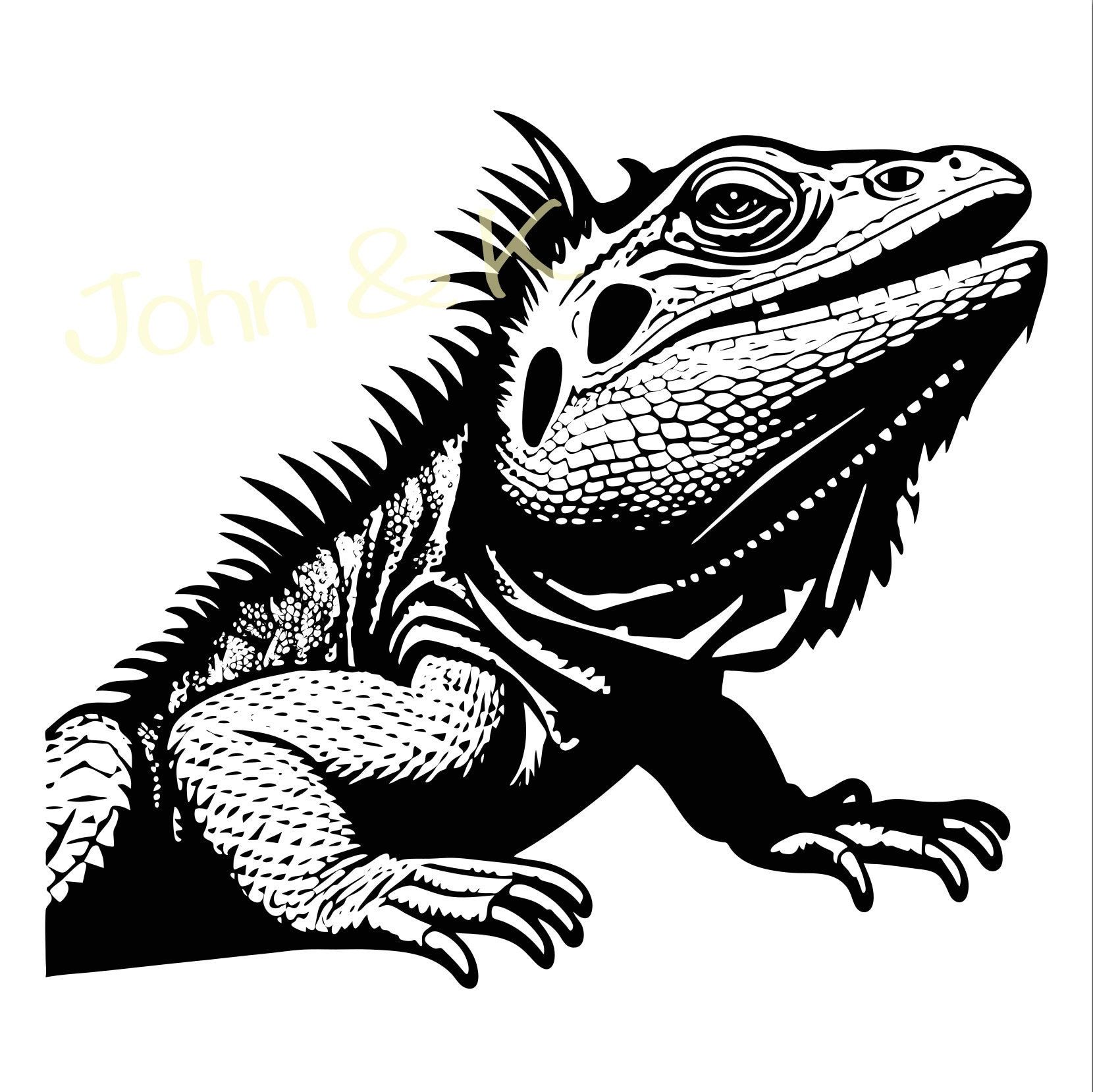 Bearded Dragon Svg, Bearded Dragon Vector, Pet Lizard Svg for Shirt Mug ...