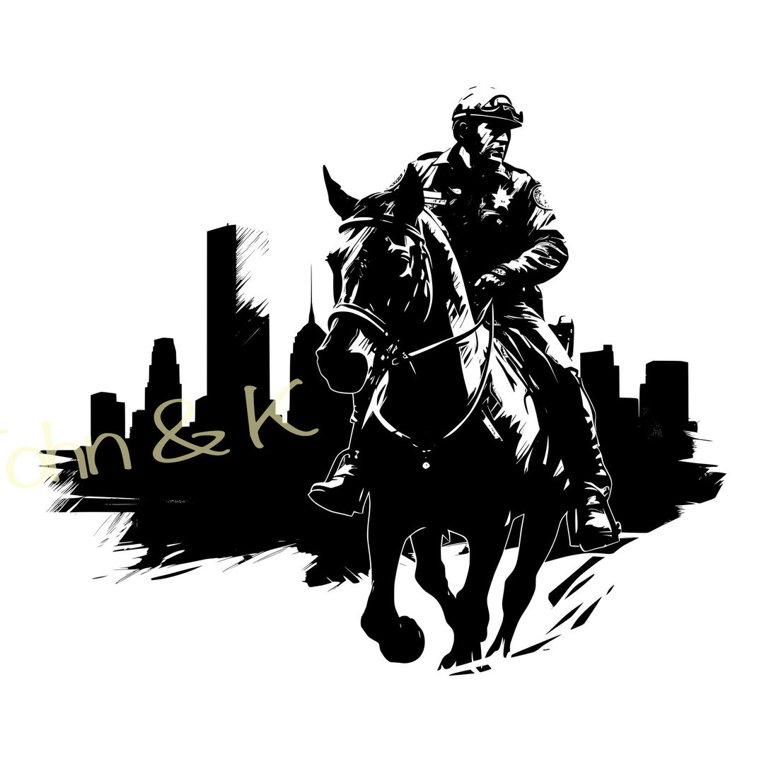 NYPD Mounted Police SVG: Vector Clipart for DIY Crafts (digital Files ...