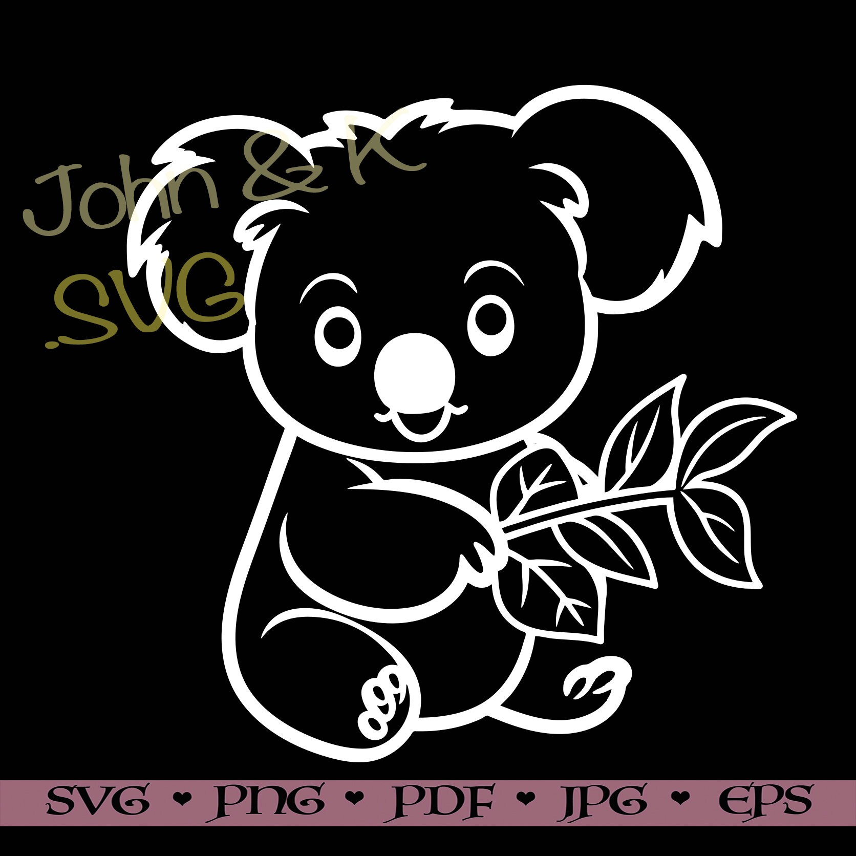 Koala Svg, Cute Koala Svg, Australia Koala Cut File Clipart Cricut ...
