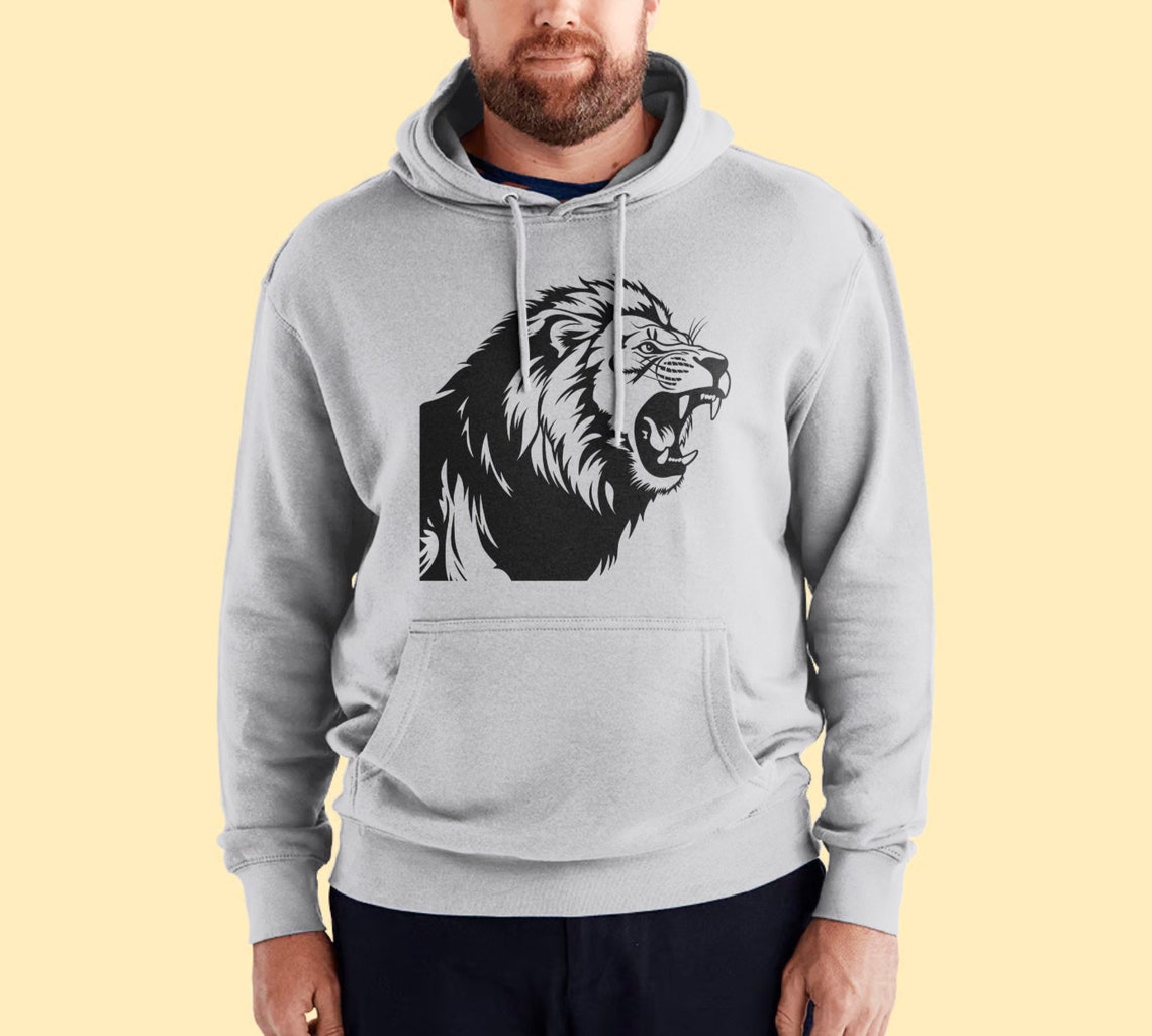 Angry Lion Svg, African Lion Art, Lion Clipart, Male Lion Head Svg for ...