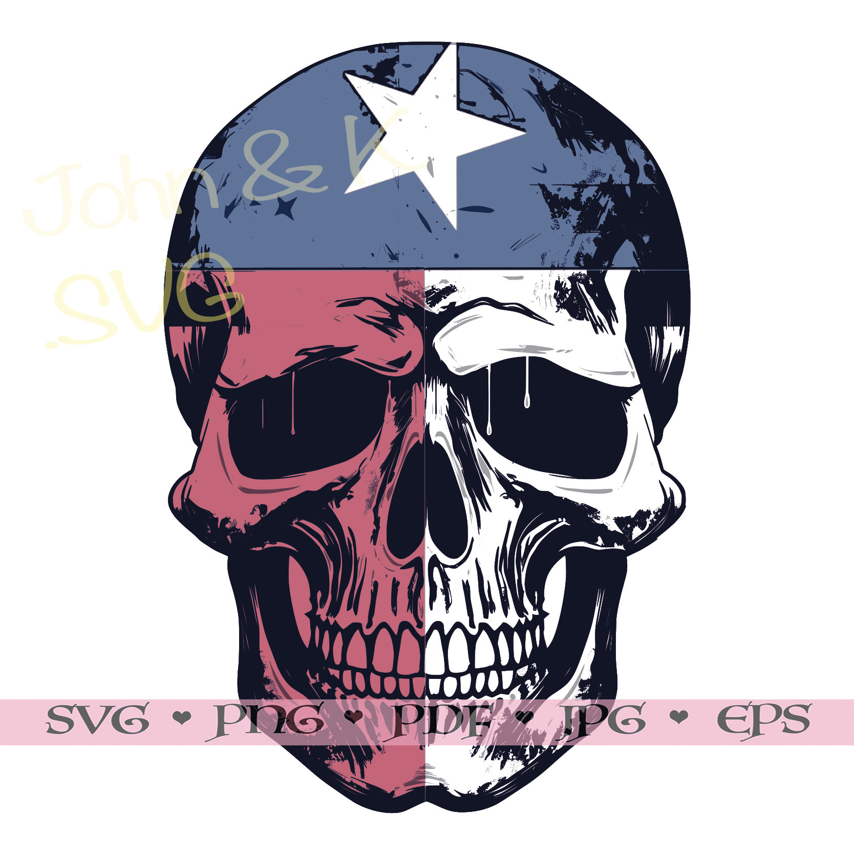 Texas Flag Skull Svg, Patriot Skull Svg, Skull Clipart Cricut ...