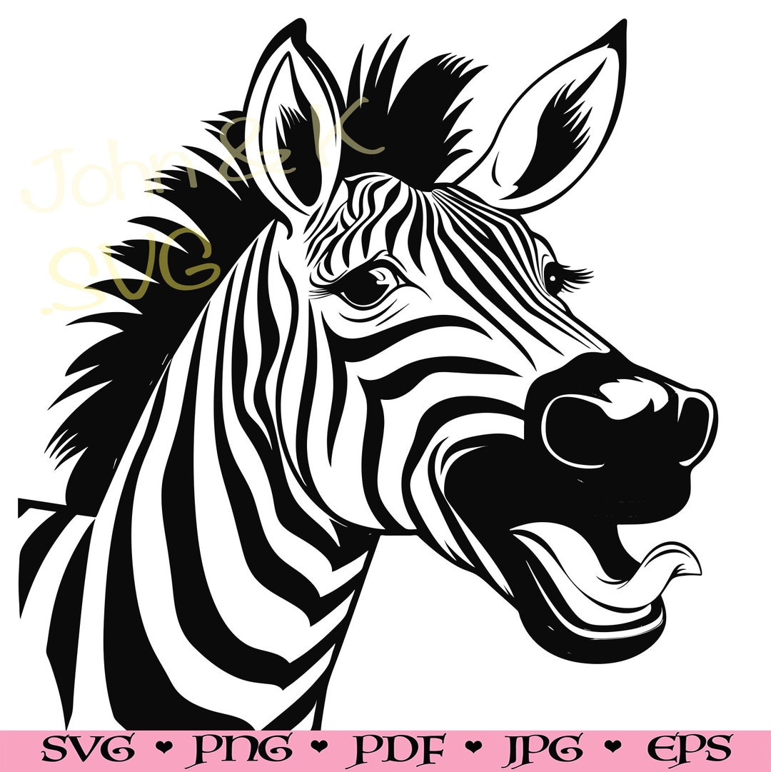 Zebra Svg, Zebra Silhouette, Funny Zebra Svg, Zebra Clipart, Zebra Svg ...