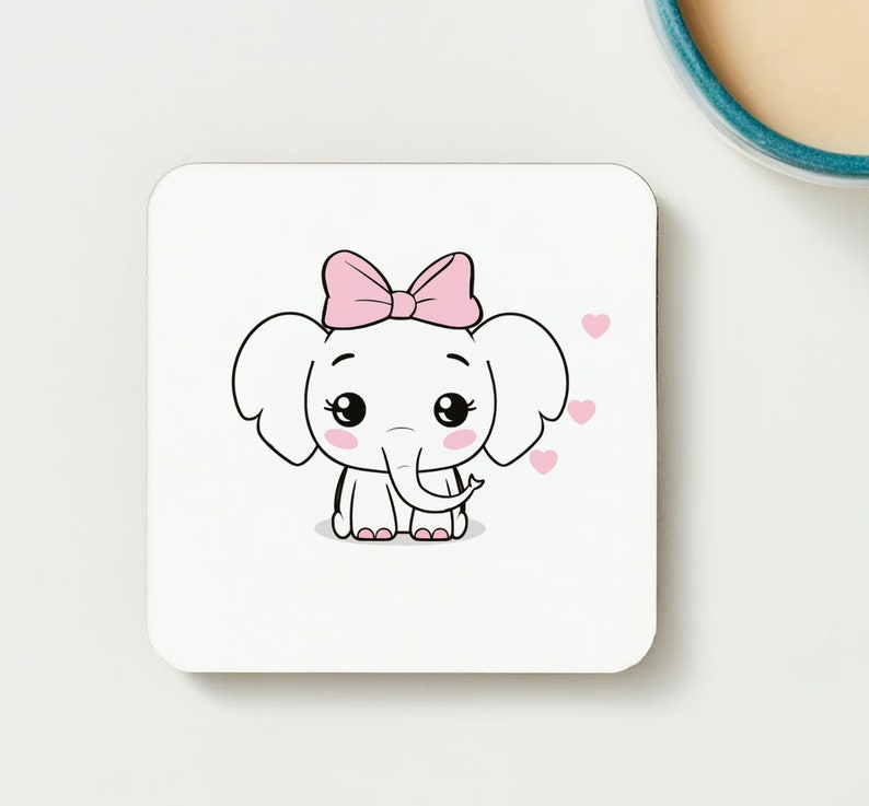 Lovely Elephant Svg, Pink Bow Elephant Svg, Elephant Clipart, Elephant ...