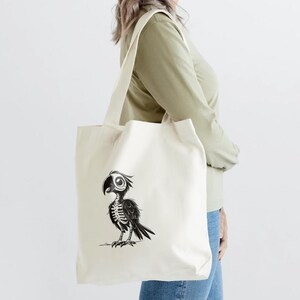 Skull Parrot SVG, Gothic Bird Clipart Skeleton Parrot Art Tattoo Design ...