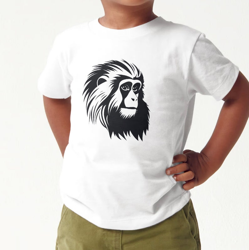 Mono Svg, Colobus Monkey svg, cricut cutfile Silhouette Monkey Clipart ...