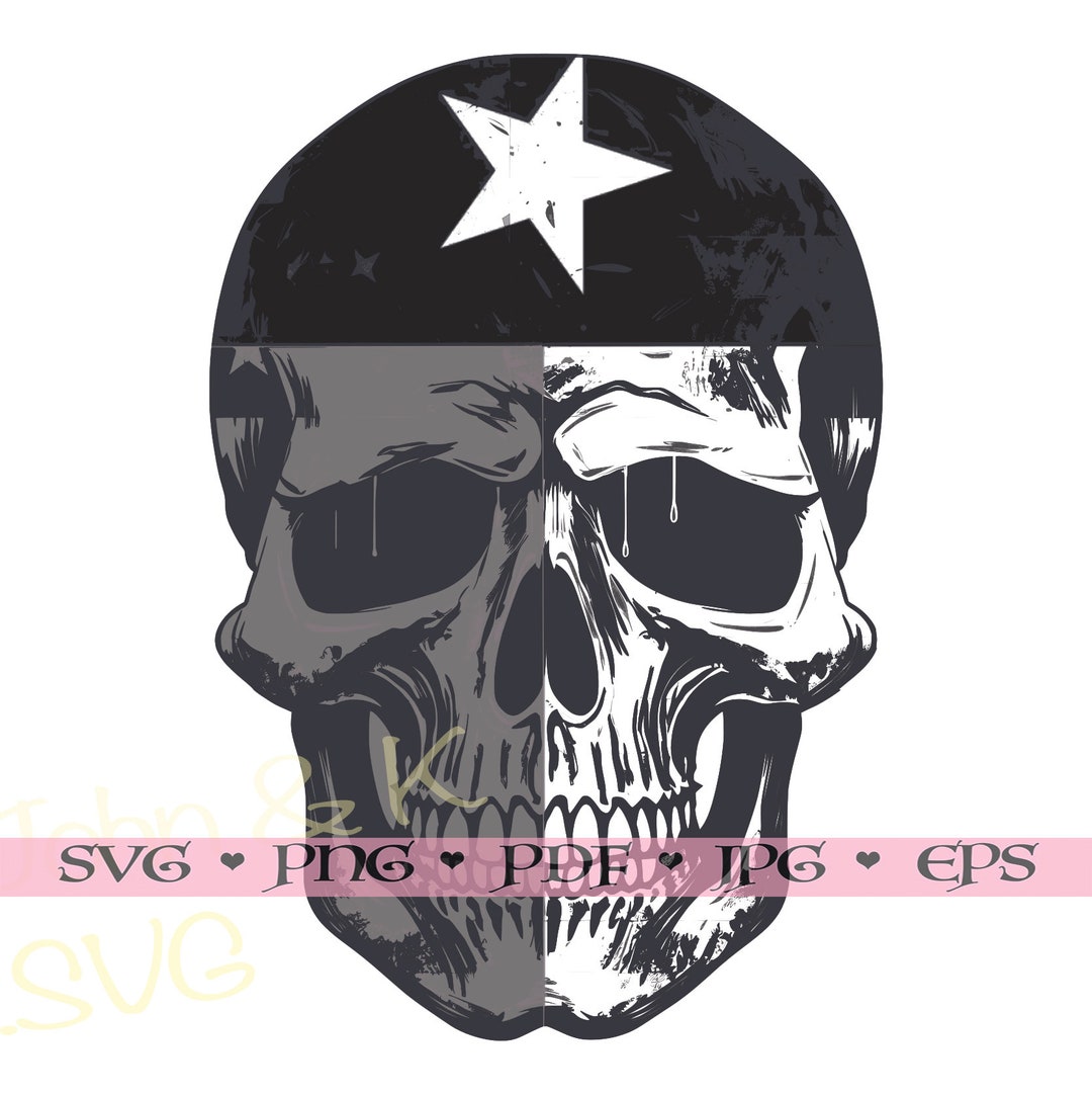 Texas Flag Skull Svg, Patriot Skull Svg, Skull Clipart Cricut ...