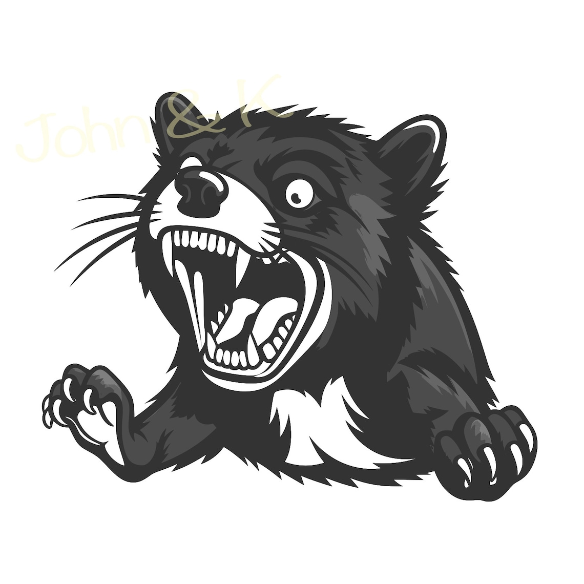 Tasmanian Devil Svg Australia Marsupial Vector Tasmanian - Etsy