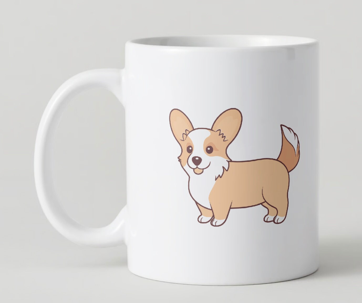 Cute Corgi SVG, Puppy Cutfile, Cricut Silhouette Corgi Dog Decal ...