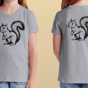 Gray Squirrel Svg, Foraging Squirrel Svg, Squirrel Svg for Shirt Mug ...