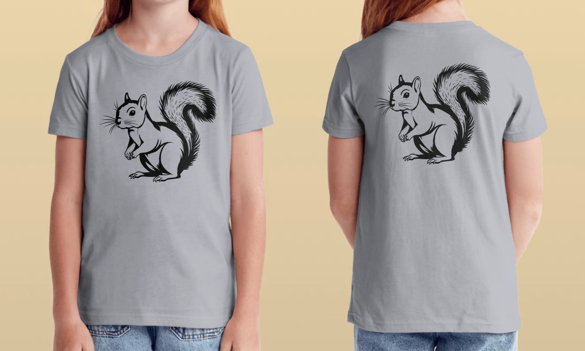 Gray Squirrel Svg, Foraging Squirrel Svg, Squirrel Svg for Shirt Mug ...