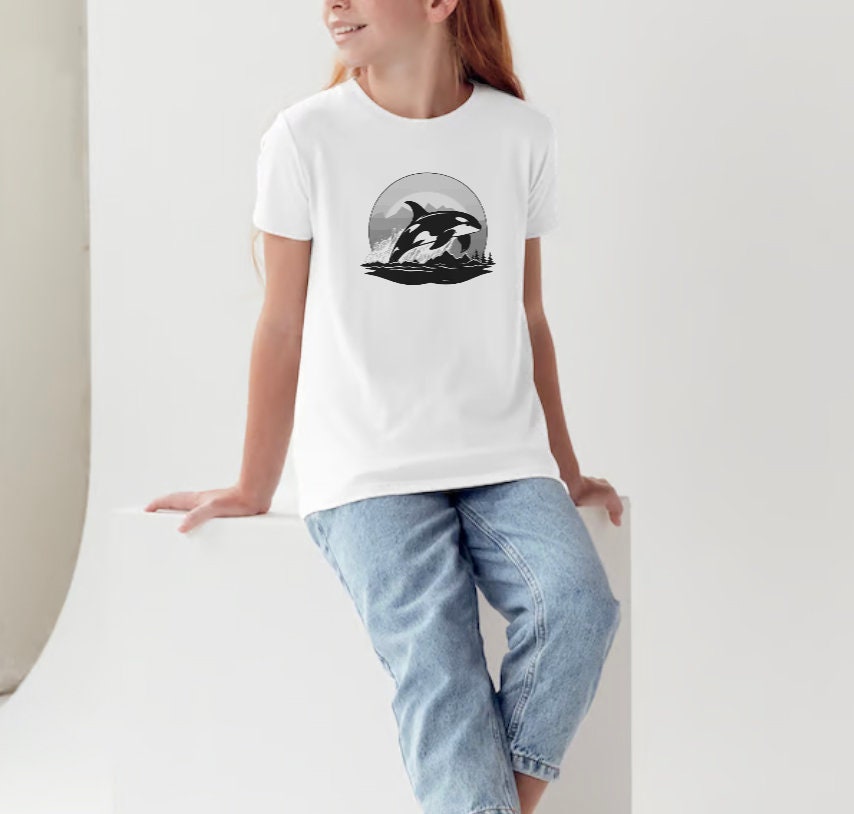 Killer Whale Svg, Breaching Orca Svg Cutfile Clipart Cricut Silhouette ...