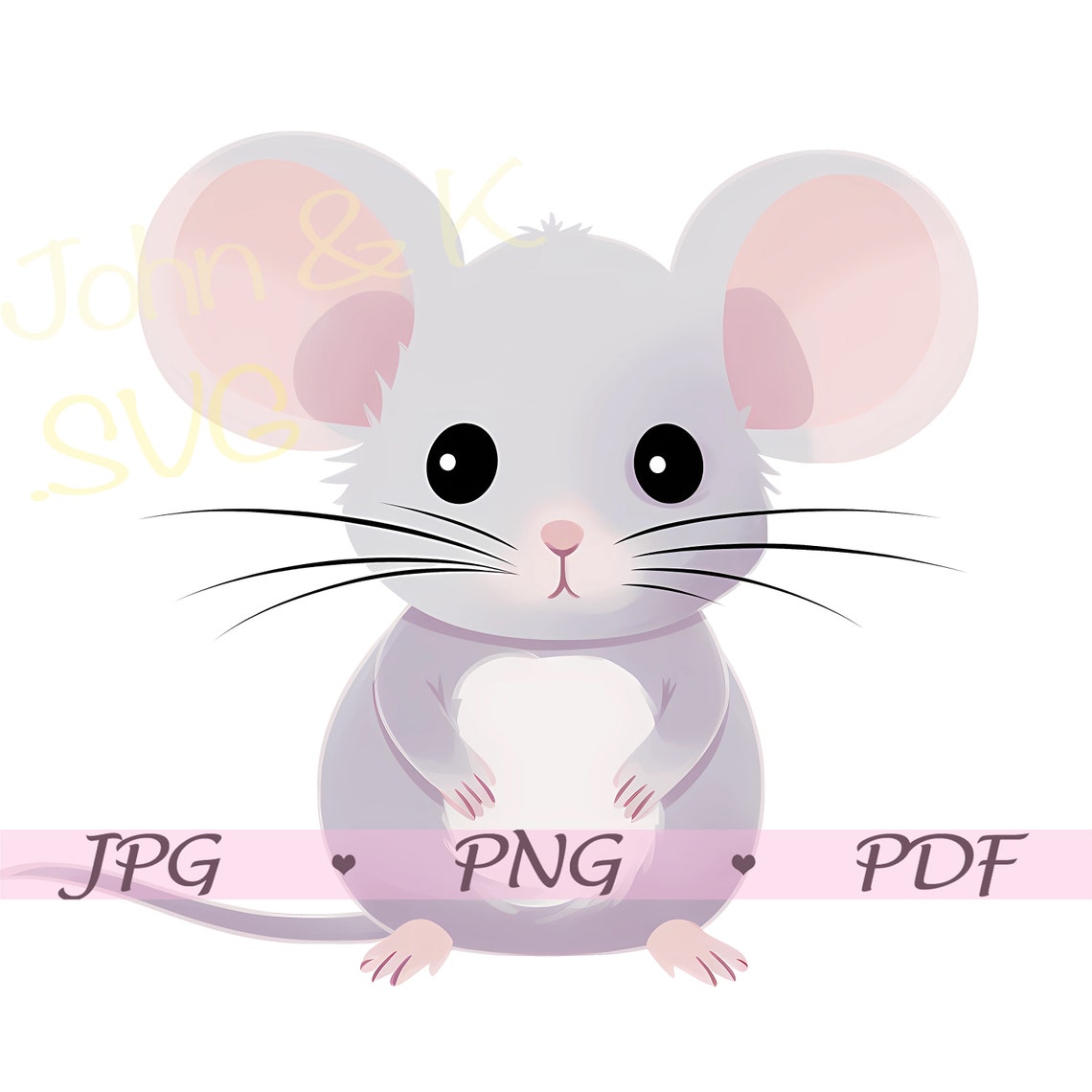 Mouse Png, Cute Mouse Pdf, Cute Mouse Cut File Clipart Cricut ...