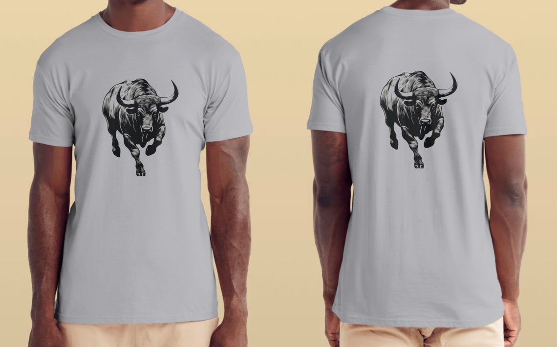 Angry Bull Svg, Running Bull Art, Bull Clipart, Bull Svg for Fleece ...