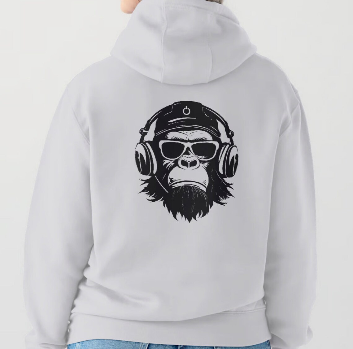 Gorilla Svg, DJ Gorilla Png, Cutfile Cricut Silhouette Gorilla Clipart ...
