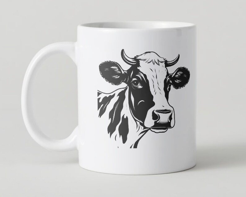 Cow Svg, Cow Vector, Holstein Svg, Cricut Silhouette Cow Cattle Clipart ...