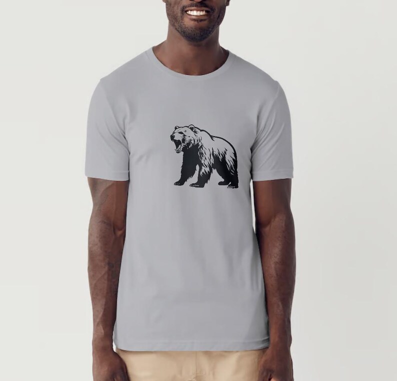 California Grizzly Bear Svg, California State Mammal Vector, Bear Lover ...