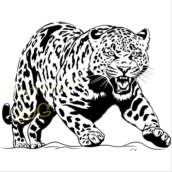 Leopard Svg - Etsy