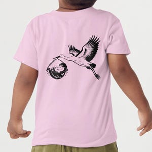 White Stork Svg, Stork and Infant Svg, Stork Clipart, Stork Svg for ...