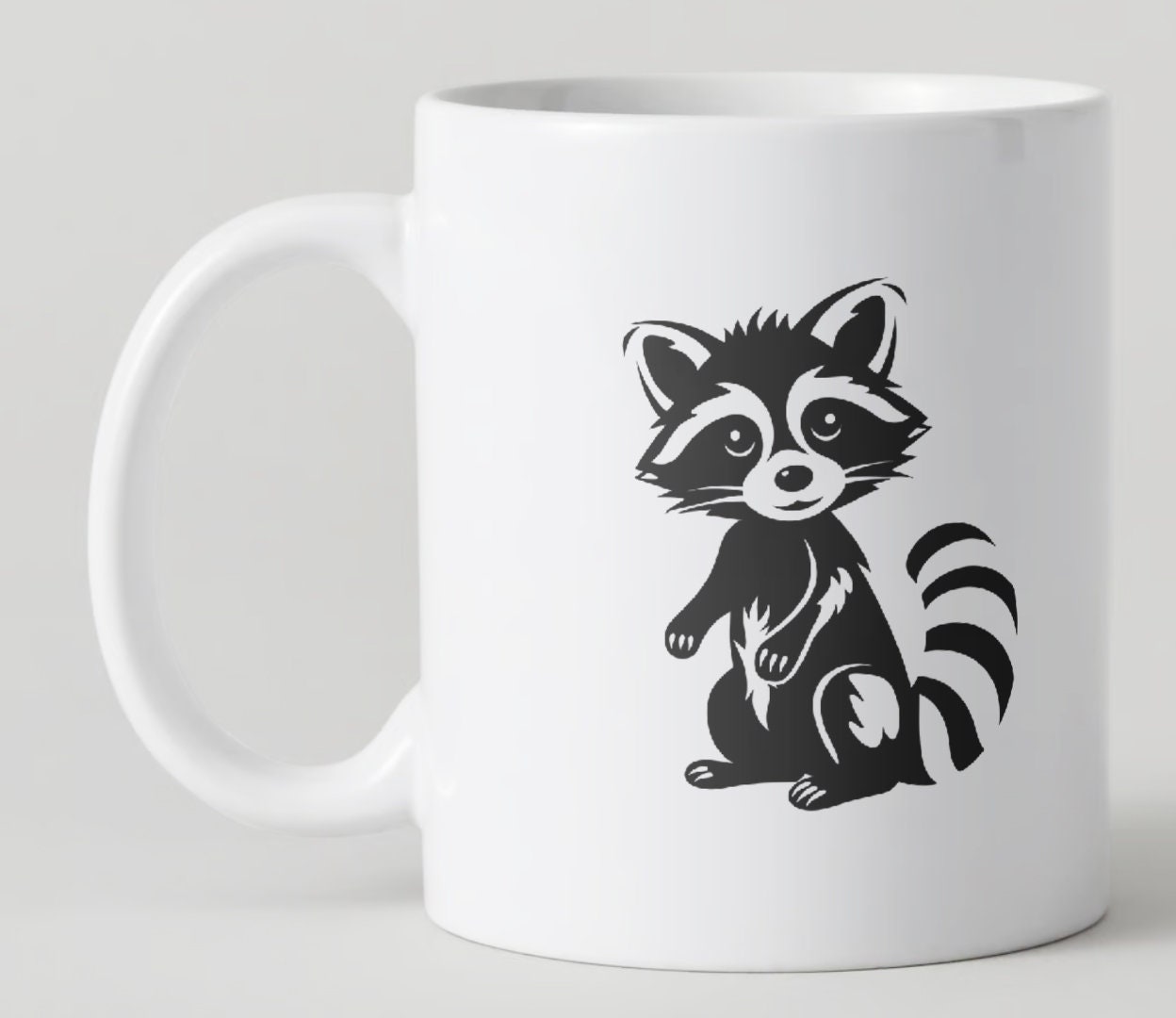 Raccoon SVG, Cute Raccoon Cut File, Cricut Silhouette Raccoon Clipart ...
