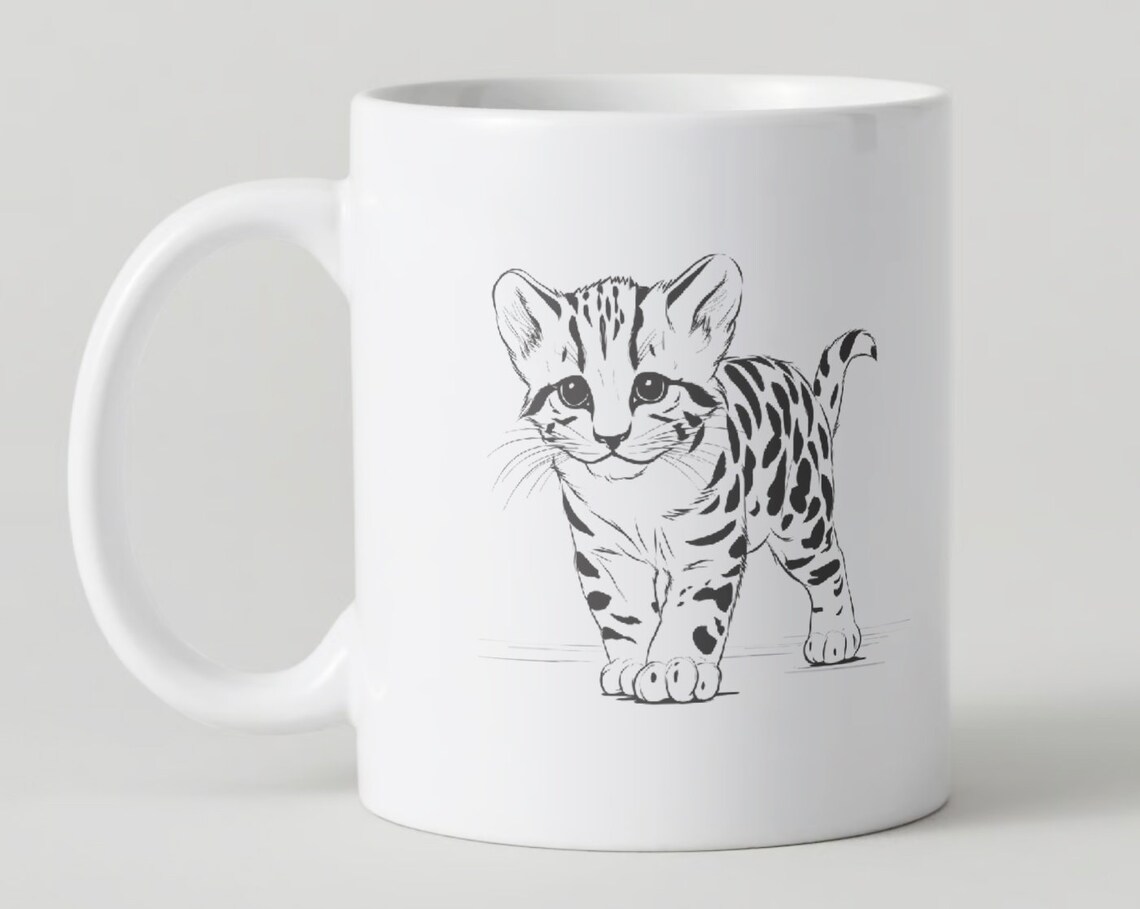 Ocelot Svg, Ocelot Clipart, Wild Cat Svg, Cricut Silhouette Wild Cat ...