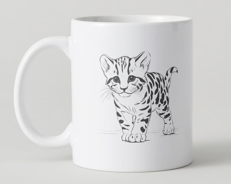 Ocelot Svg, Ocelot Clipart, Wild Cat Svg, Cricut Silhouette Wild Cat ...