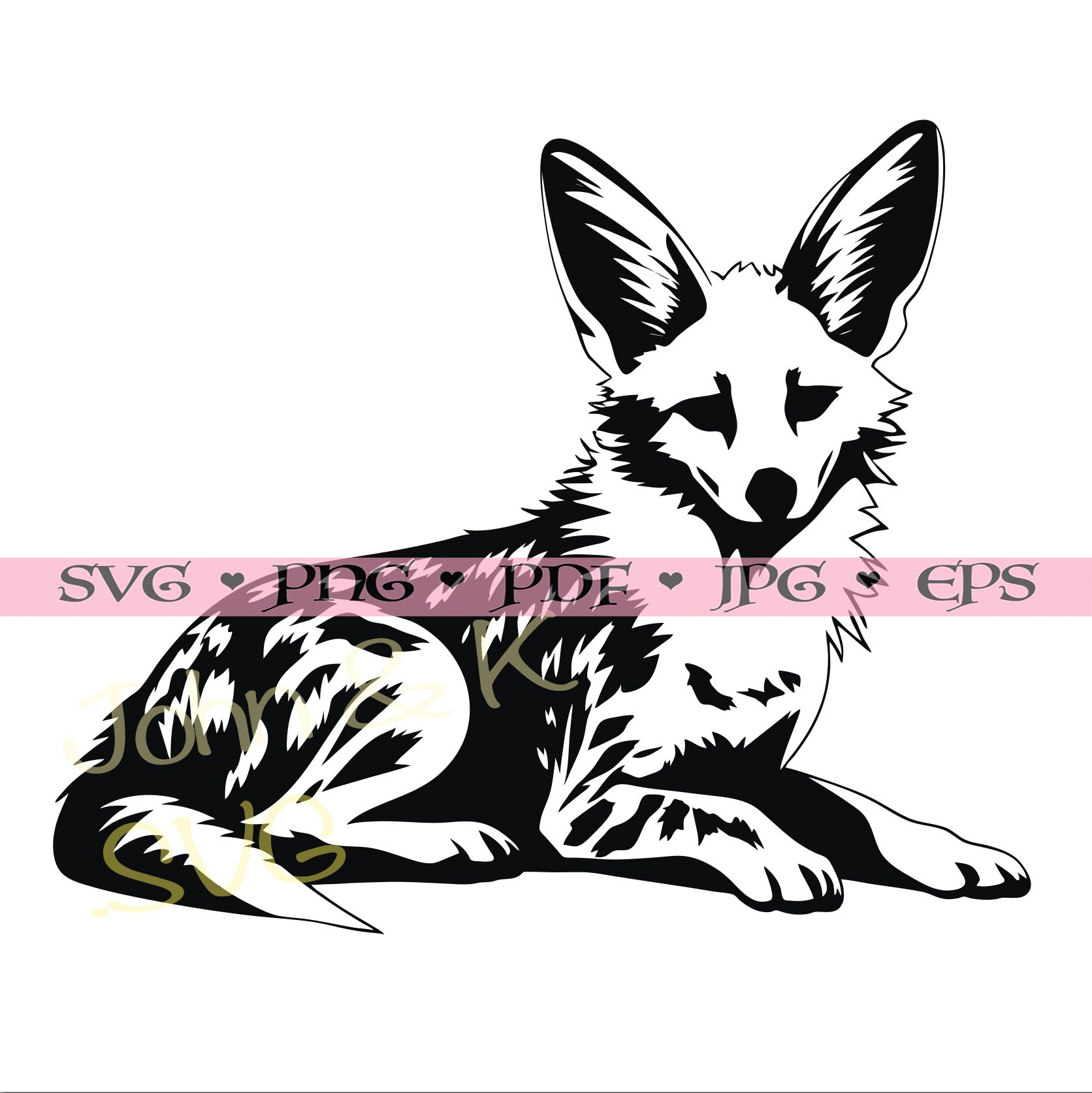 Jackal Svg, Africa Jackal Svg, Cricut Cutfile Silhouette Jackal Clipart ...