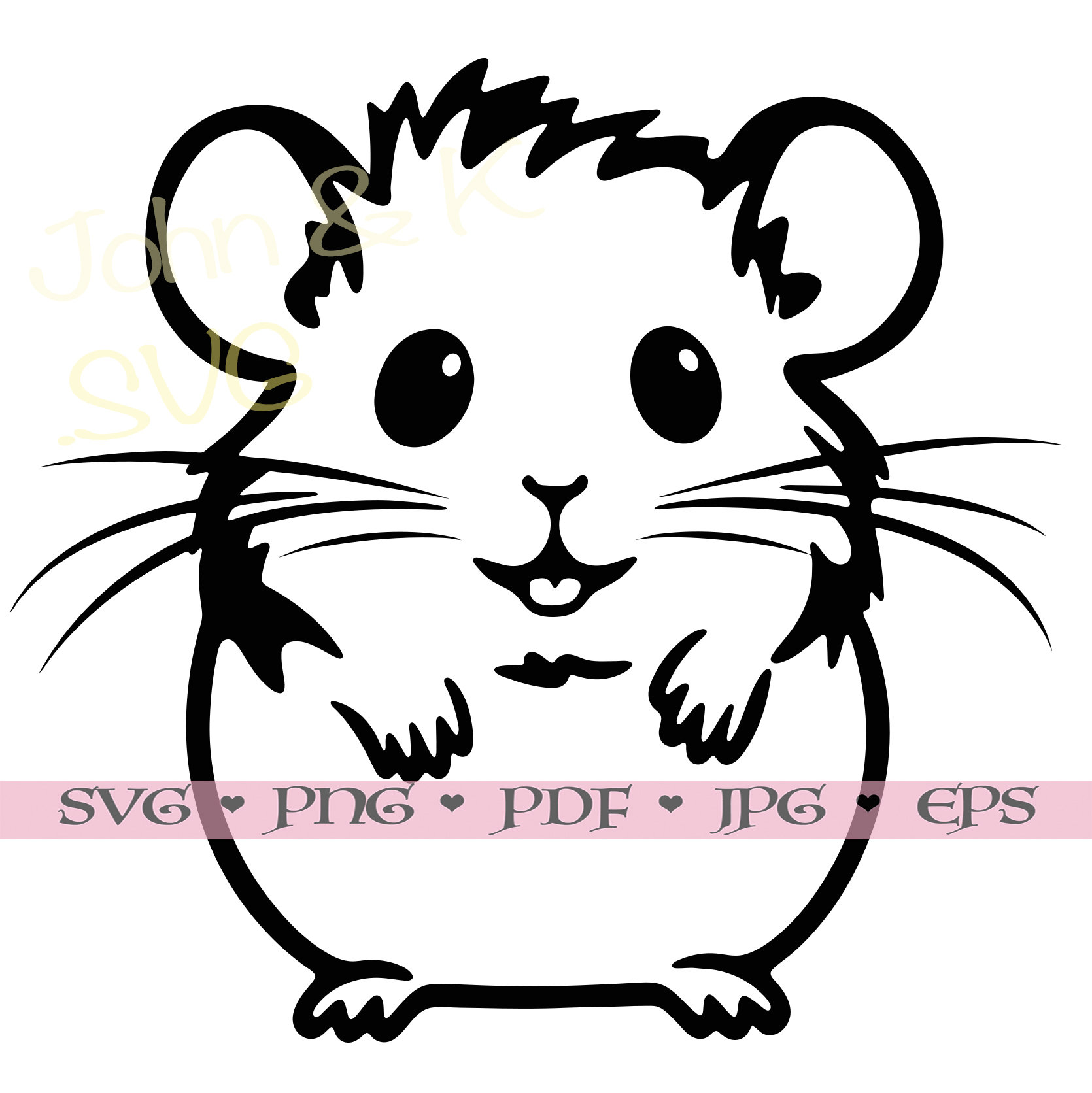 Hamster Svg, Hamster Vector, Cavy Svg, Hamster Clipart Cricut ...
