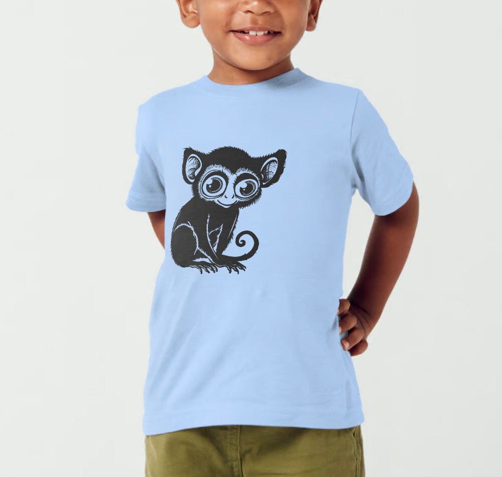 Tarsier Monkey SVG, Cute Monkey Cutfile, Cricut Silhouette Monkey ...