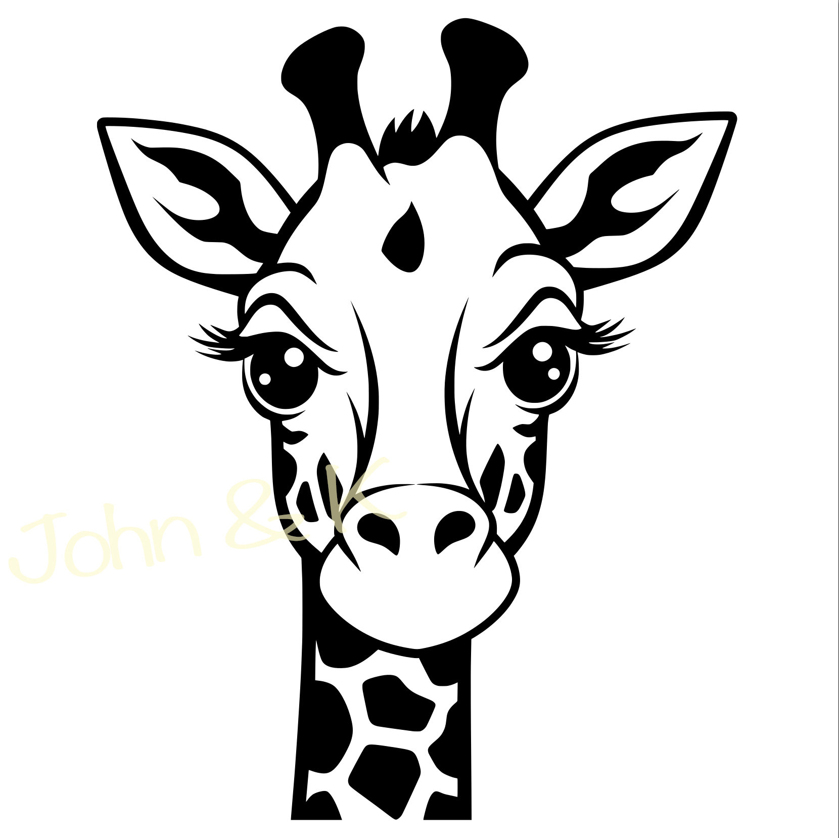 Giraffe Svg, Giraffe Clipart, Giraffe Head Svg for Shirt, Sticker ...