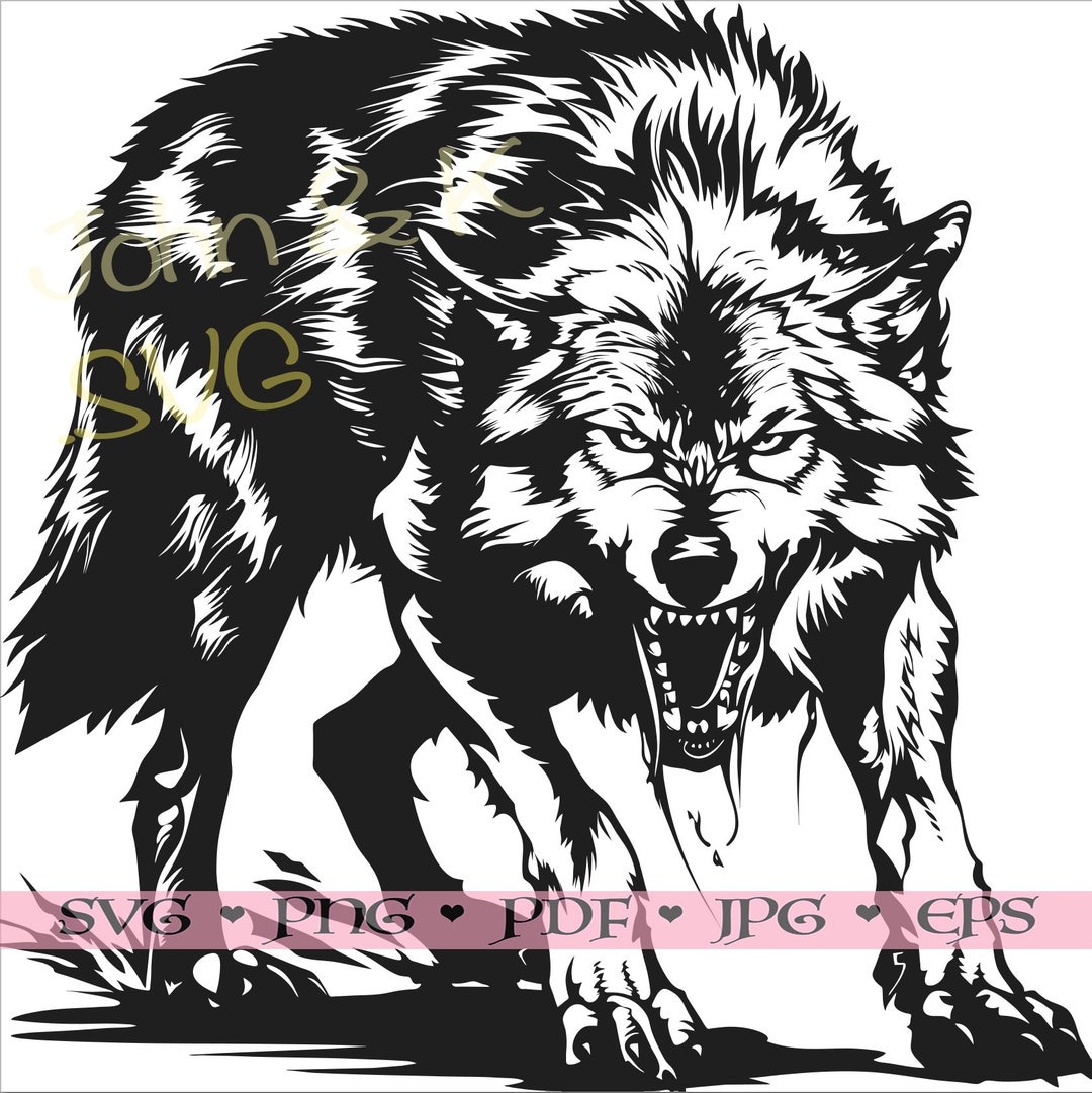 Wolf Svg, Wolf Vector, Wolf Clipart, Wolf Cut File Clipart Cricut ...