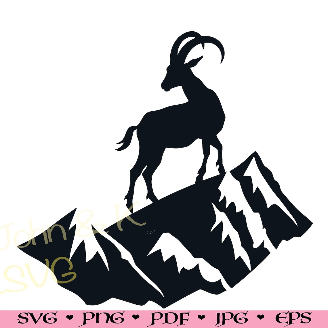 Ibex Svg Mouflon Svg Ibex Clipart Ibex Silhouette Ibex Svg - Etsy
