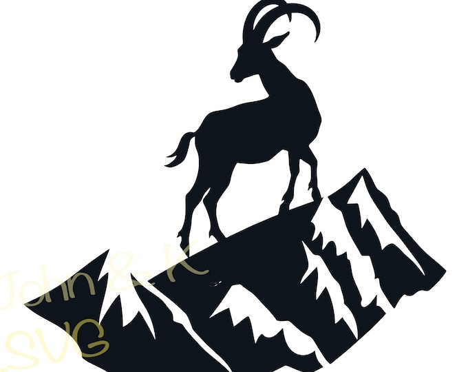 Ibex Svg, Ibexs Svg, Nature Svg, Animal, Animals, SVG, Ai, Pdf, Eps ...