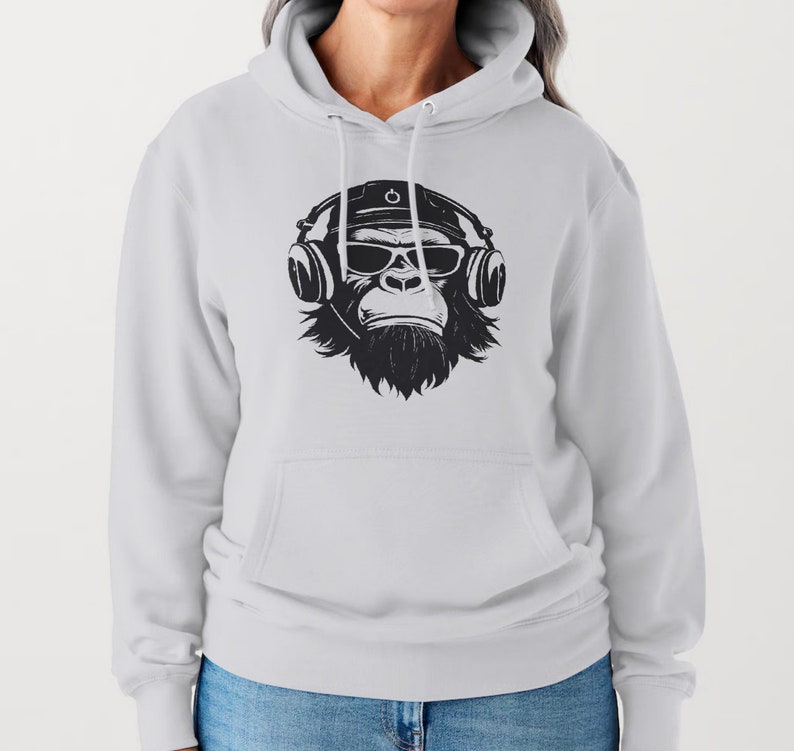 Gorilla Svg, DJ Gorilla Png, Cutfile Cricut Silhouette Gorilla Clipart ...