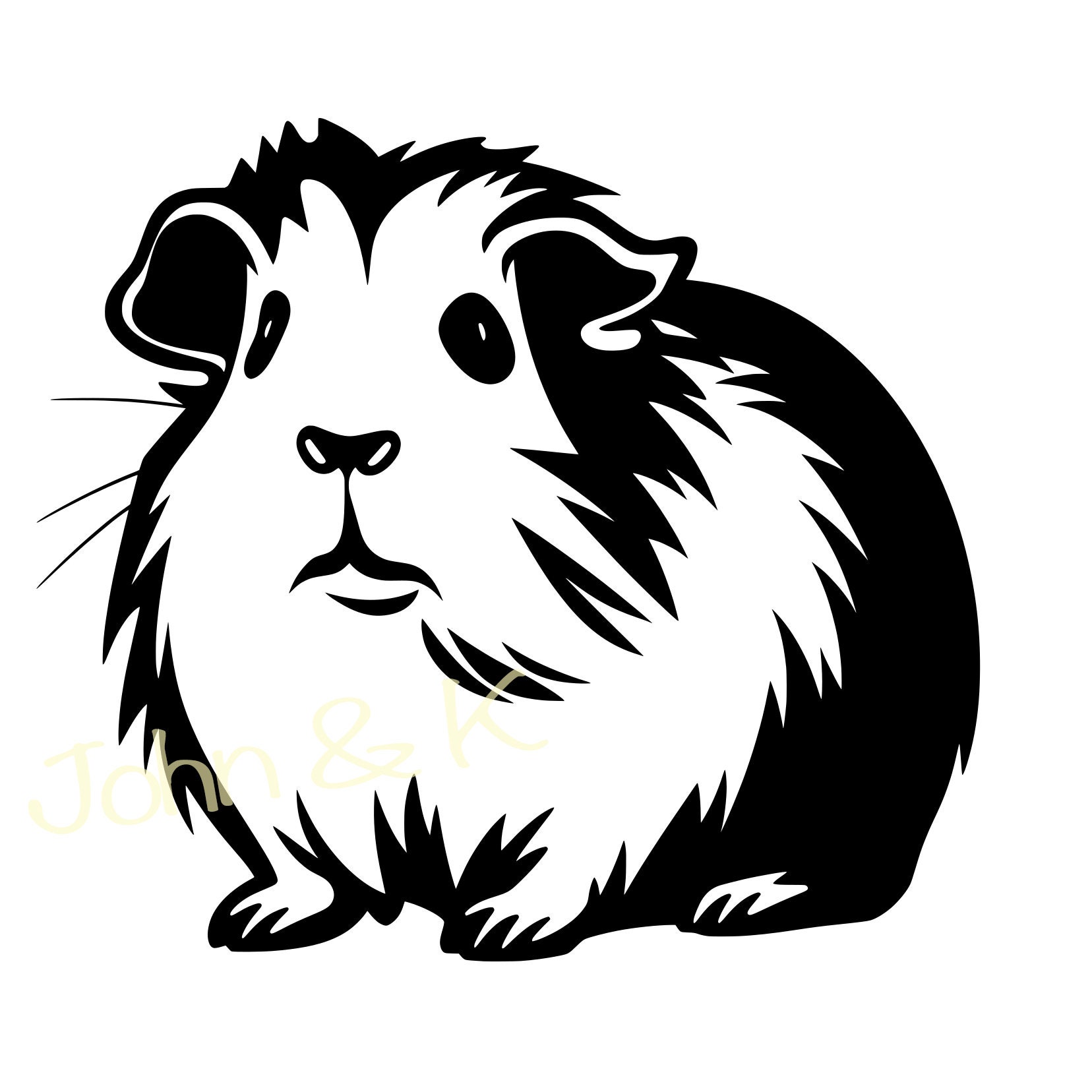Guinea Pig Svg, Guinea Pig Vector, Cavy Svg, Guinea Pig Clipart, Cavy ...
