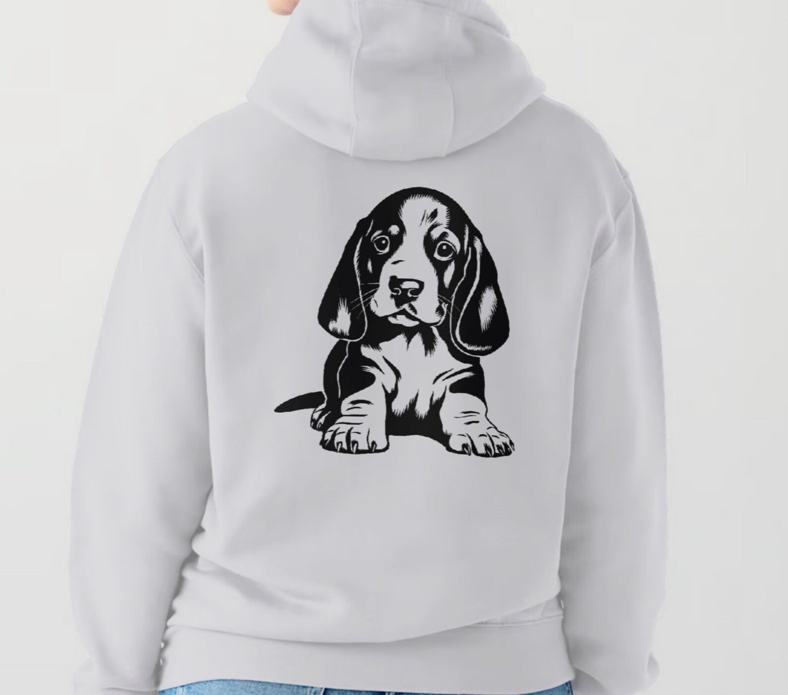 Basset Hound SVG, Hound Clipart, Cutfile Cricut Silhouette Hound Puppy ...