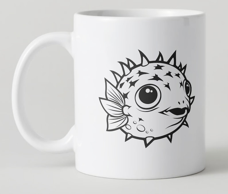 Puffer Fish Svg, Cute Puffer Fish Svg Cut File Cricut Silhouette ...