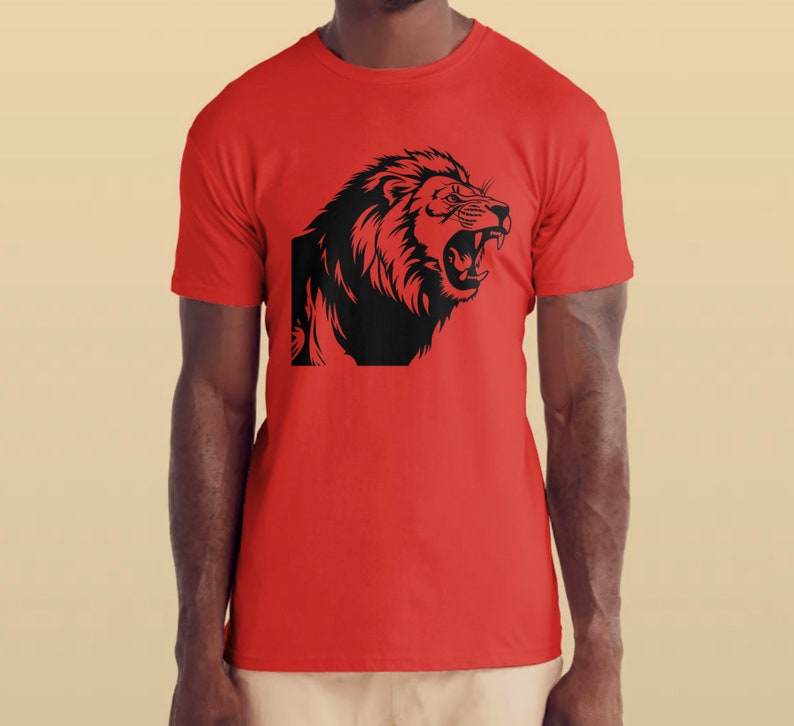 Angry Lion Svg, African Lion Art, Lion Clipart, Male Lion Head Svg for ...