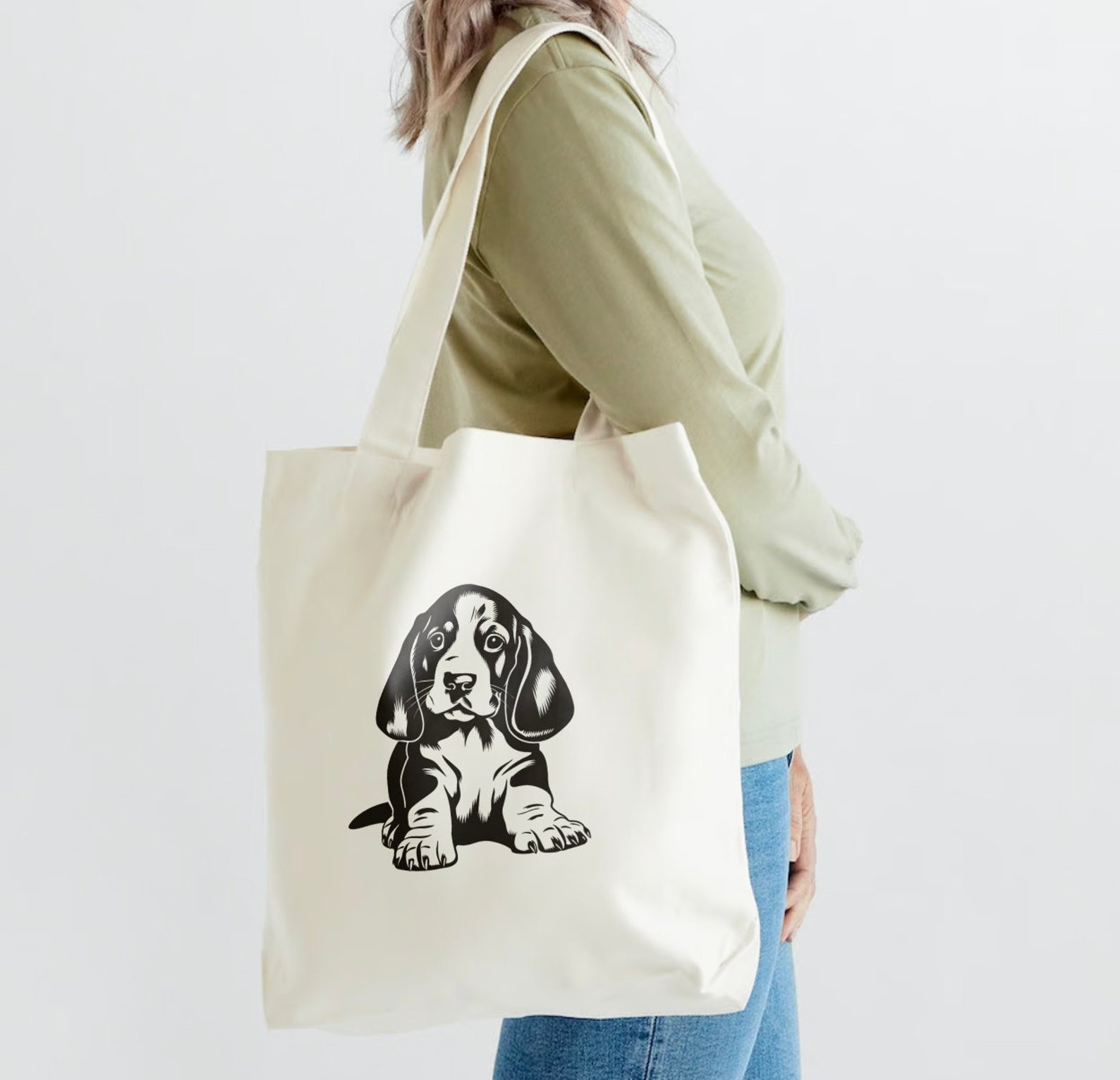 Basset Hound SVG, Hound Clipart, Cutfile Cricut Silhouette Hound Puppy ...