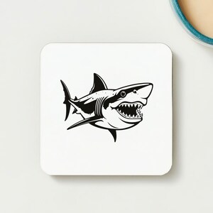 Great White Shark Svg, Cocky Great White Shark Svg, Shark Lover Clipart ...