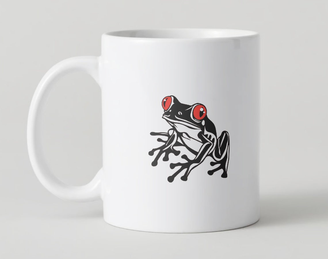 Red Eye Tree Frog SVG, Frog Vector Frog Cutfile Cricut Silhouette Frog ...