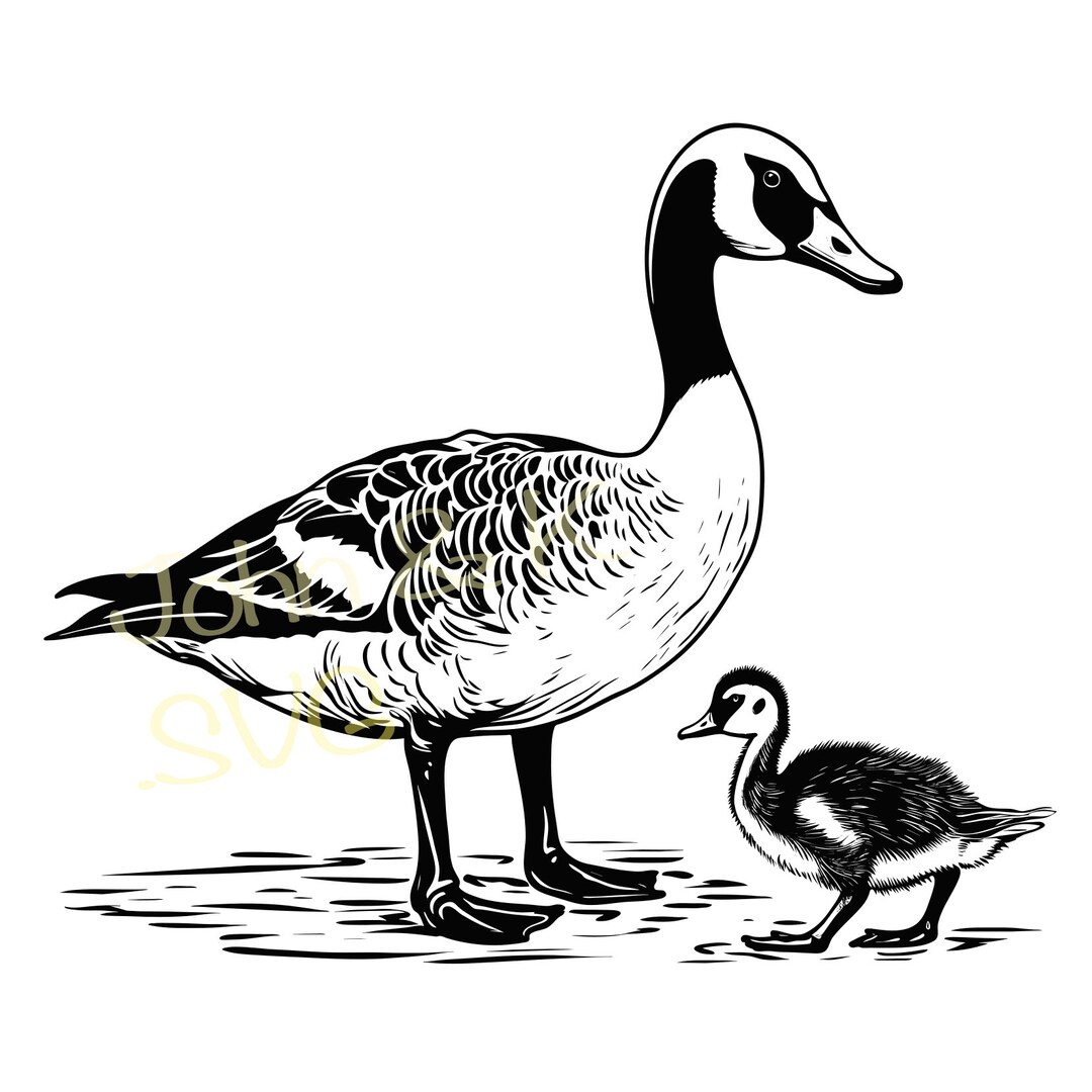 Canada Goose Svg, Canada Goose Baby Svg, Mom and Baby Svg, Canada Goose ...