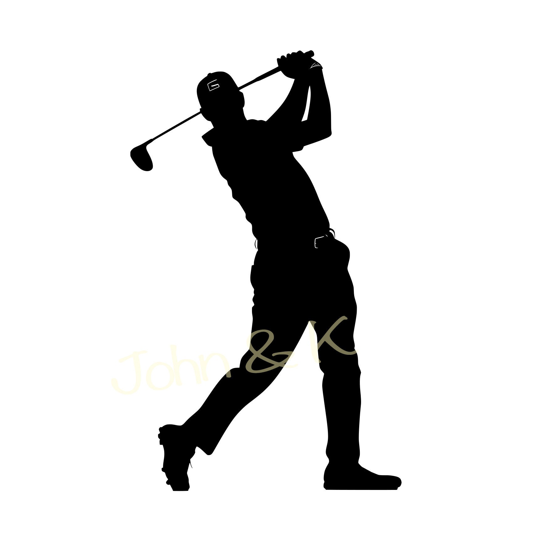 Golf Svg, Golf Vector, Golf Player Cutfile Decal Clipart Cricut ...