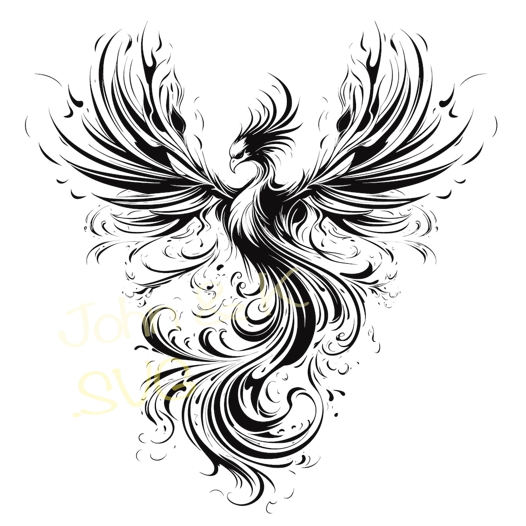 Phoenix Nirvana Svg, Phoenix Svg, Rise From the Ashes Svg, Phoenix ...