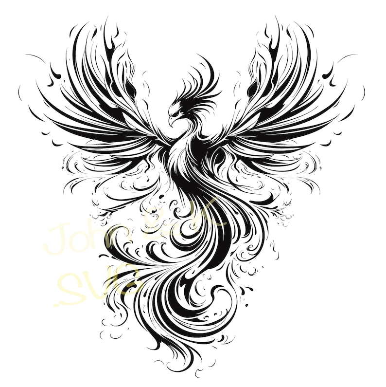 Phoenix Nirvana Svg, Phoenix Svg, Rise From the Ashes Svg, Phoenix ...