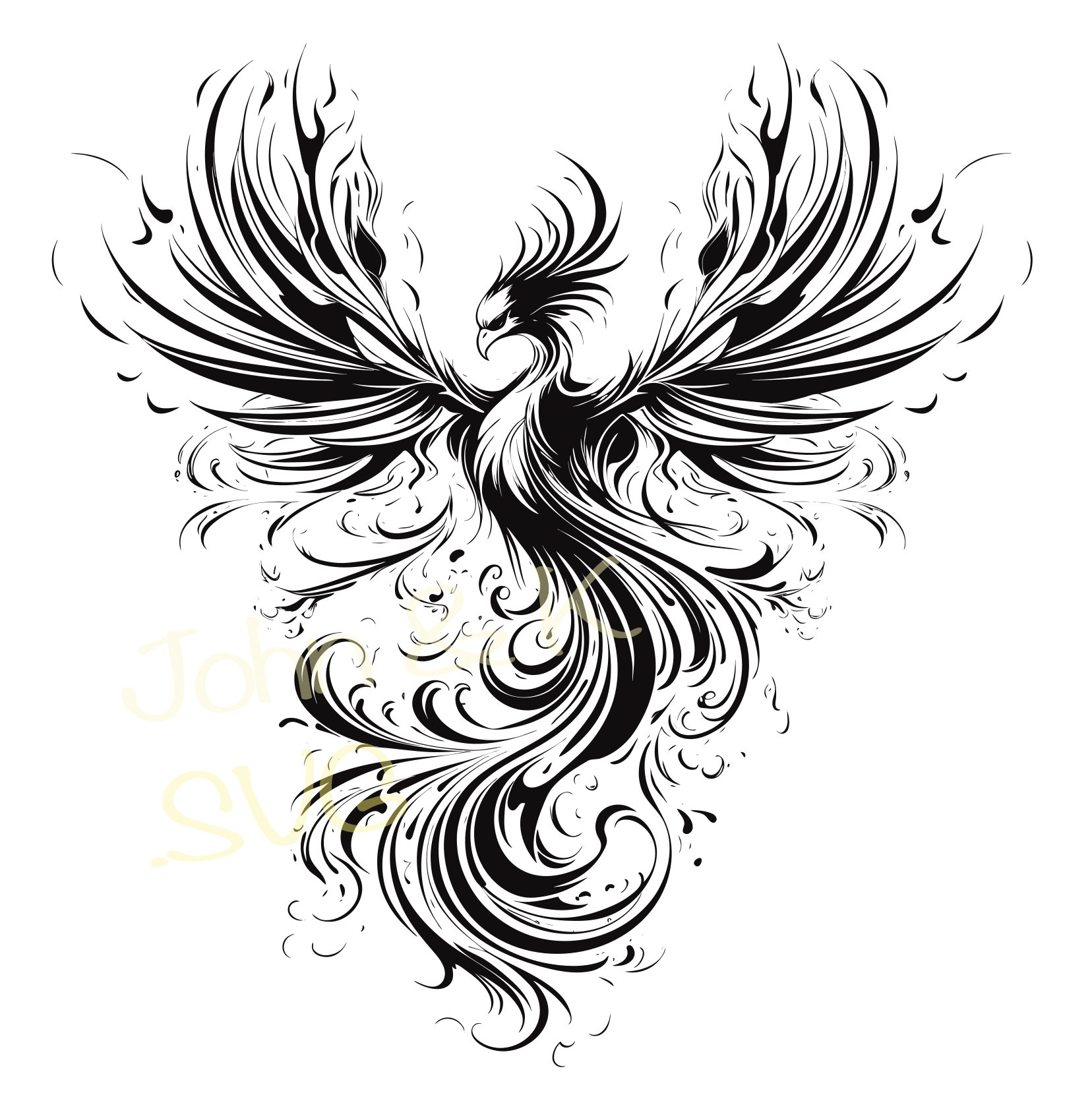 Phoenix Nirvana Svg, Phoenix Svg, Rise From the Ashes Svg, Phoenix ...