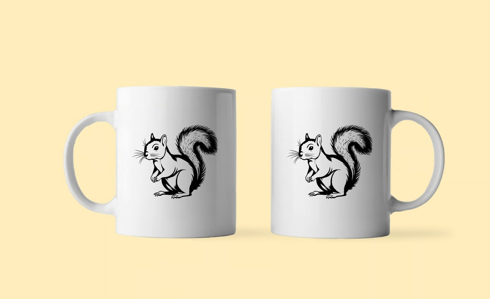 Gray Squirrel Svg, Foraging Squirrel Svg, Squirrel Svg for Shirt Mug ...