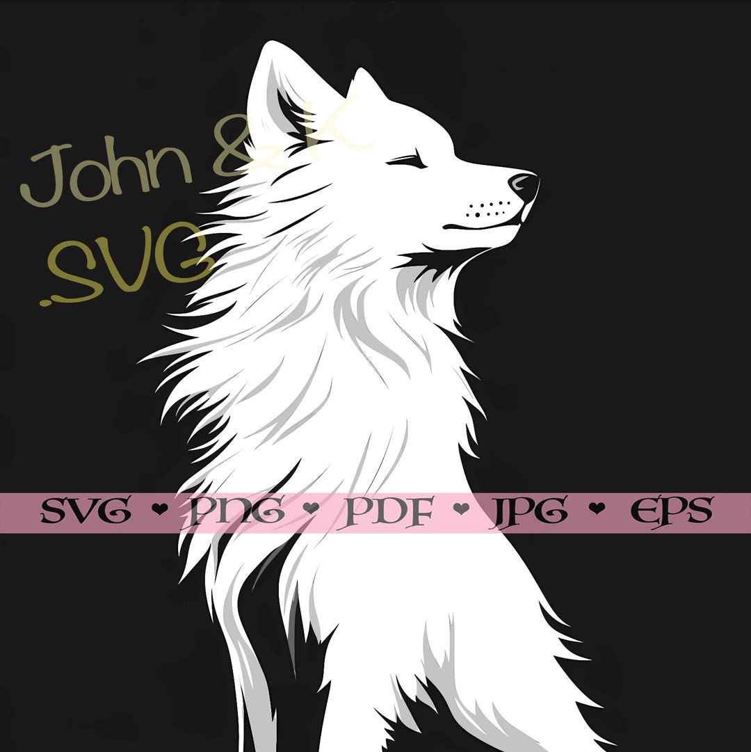 Arctic Wolf Svg, Wolf Vector, Wolf Cutfile Clipart Cricut Silhouette ...