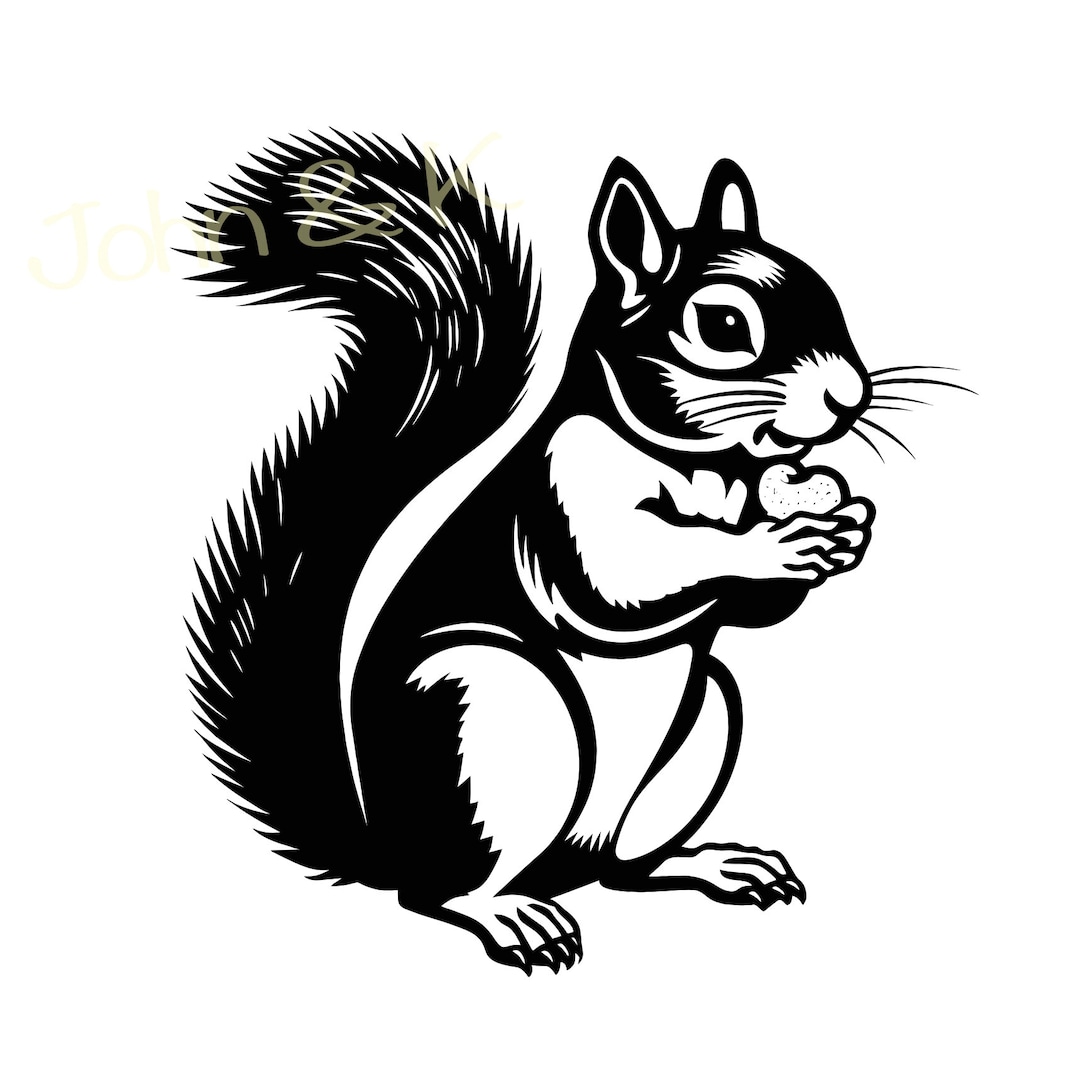 Gray Squirrel Svg, US Animal Vector, Squirrel Svg for Shirt Mug Sticker ...
