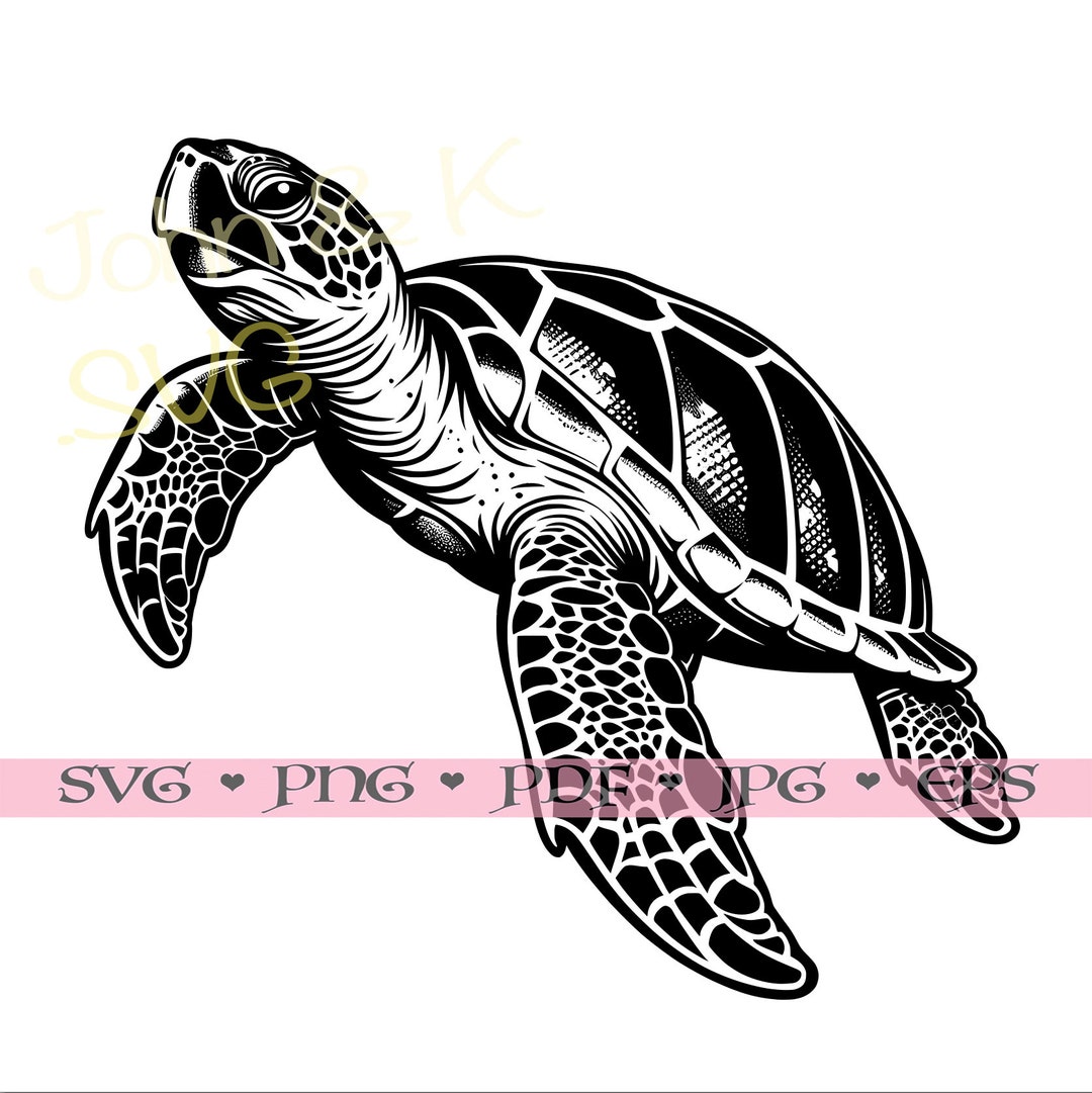 Leatherback Sea Turtle Svg, Sea Turtle Cutfile Cricut Silhouette ...
